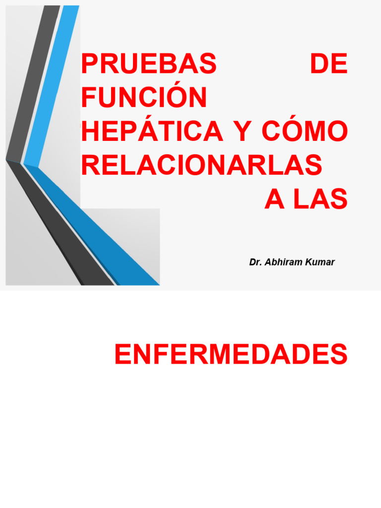 Pruebas de Función Hepática | Descargar gratis PDF | Medicina CLINICA ...