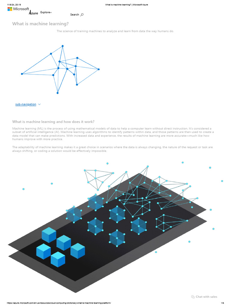 What Is Machine Learning - Microsoft Azure | PDF | Machine Learning ...