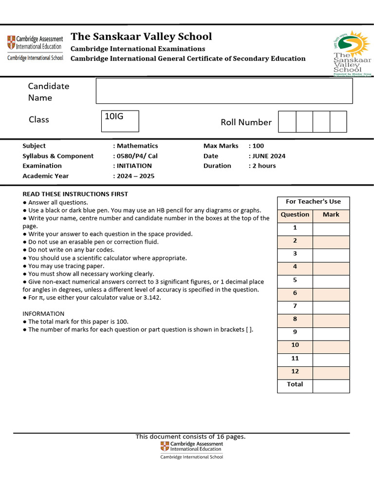 Paper 4 Cal | PDF | Sphere | Mathematics