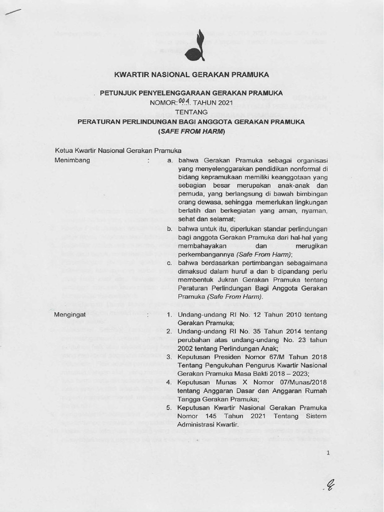 Jukran Kwarnas 004 2021 Safe From Harm | PDF