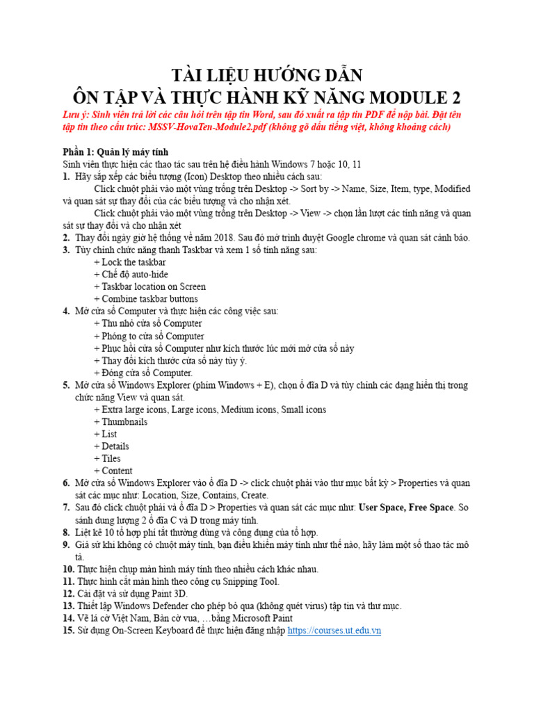 BaiTap Module 2 | PDF