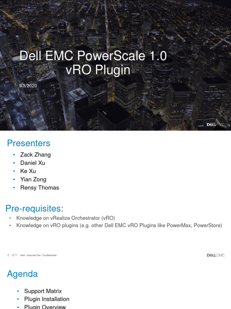 DellEMC PowerScale 1.0 VRO Plugin | PDF | Computer File | Information Technology Management