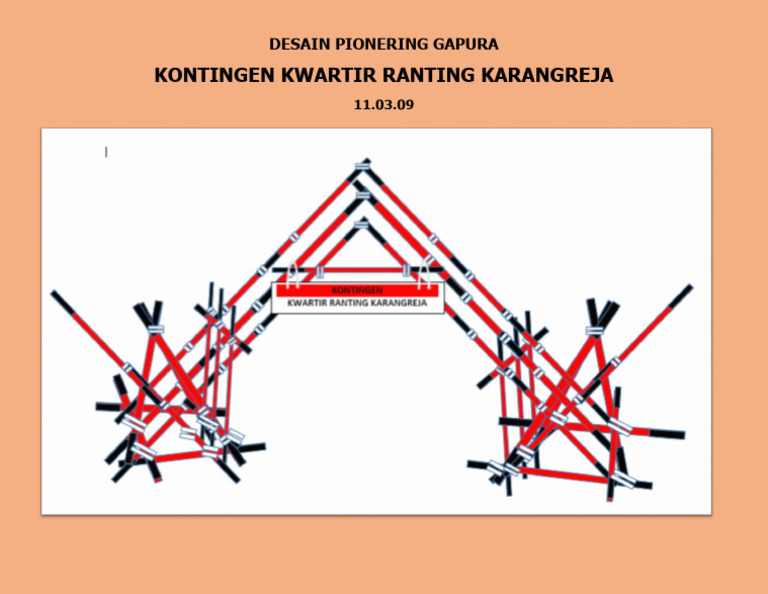 Print Desain Pionering Gapura | PDF