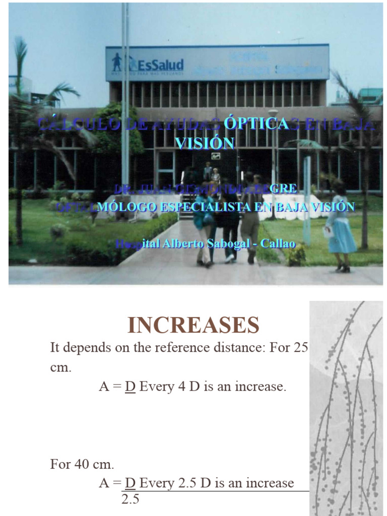 Calculation of Optical Aids in Low Vision | PDF | Optics | Visual ...