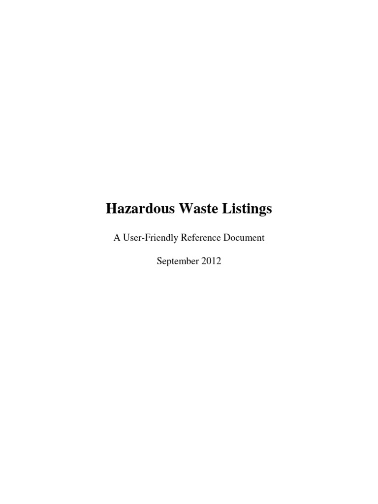 Gmsjka | PDF | Resource Conservation And Recovery Act | Waste