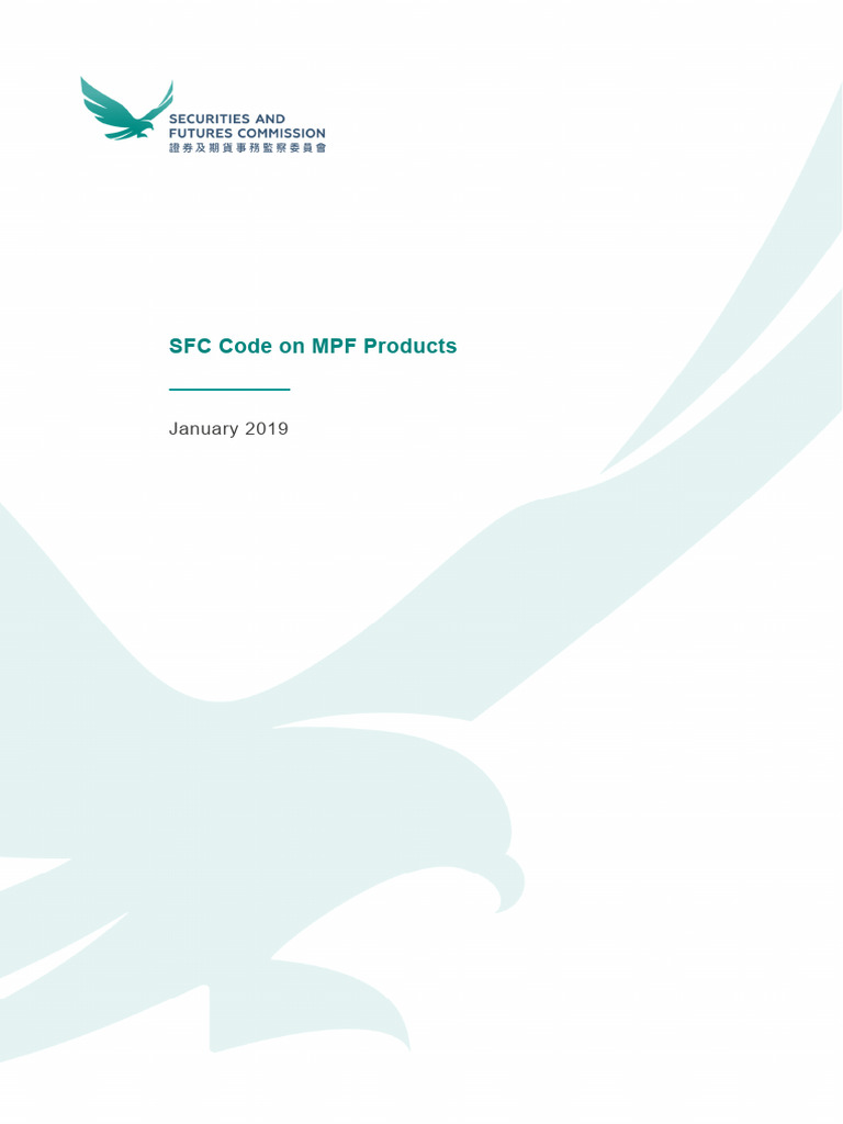 SFC Code On MPF Products | PDF | Investment Fund | Investing