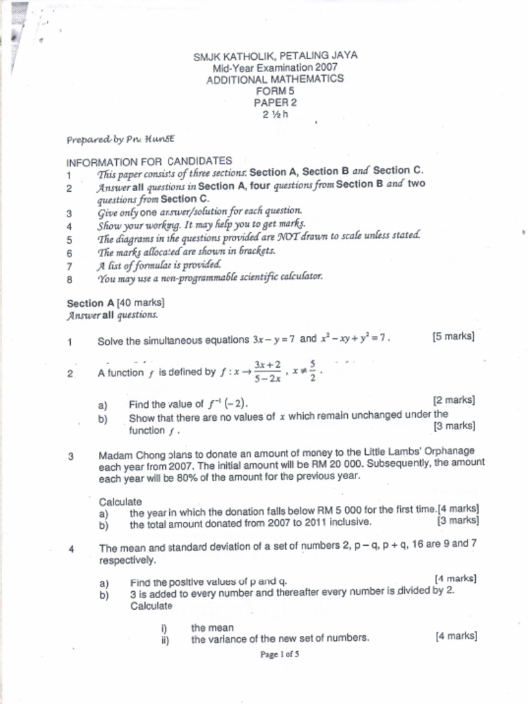 CHS 2nd Term Exam (2010 To 2019) | PDF