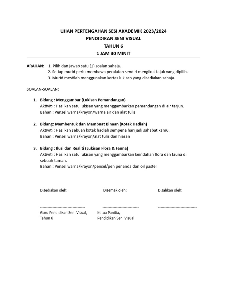 Upsa Tahun 6 Psv Pdf