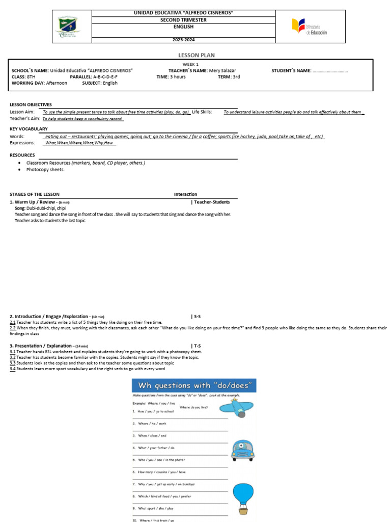 My Lesson Plan | PDF | Learning | Human Communication