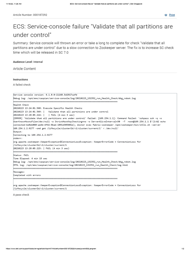 ECS Service Console Connection Issues | PDF | Computing | Computer ...