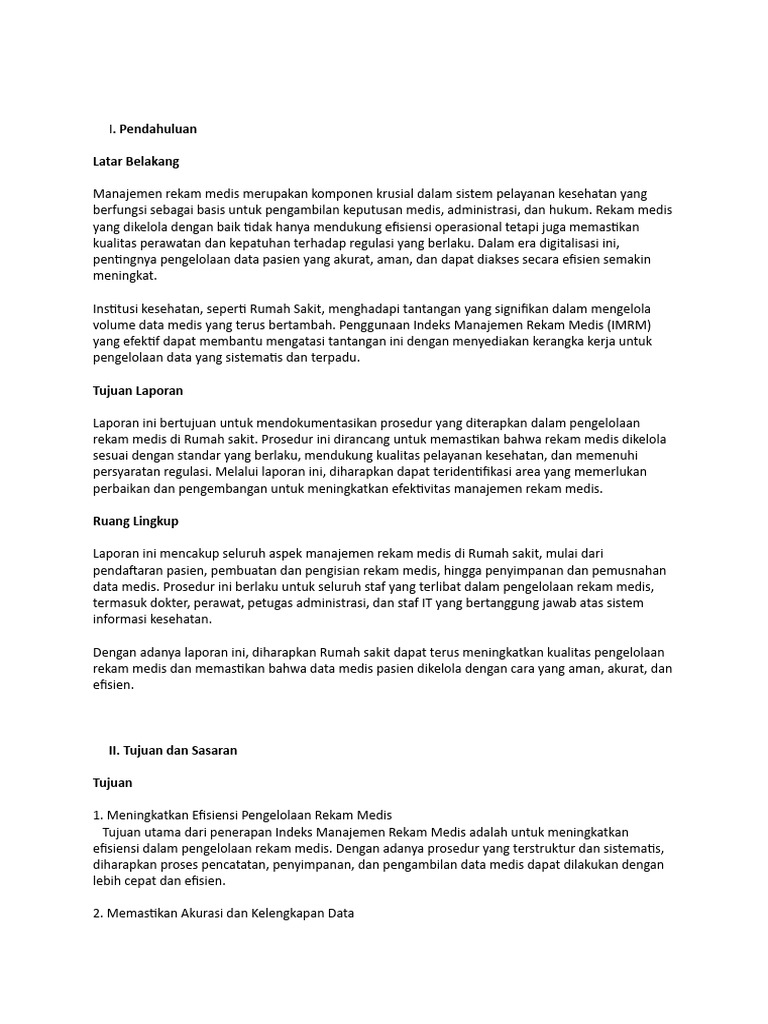 Laporan Indeks MRM | PDF