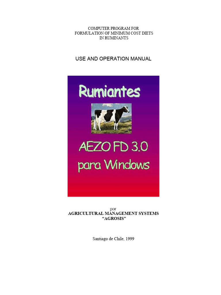 Ruminants Manual | PDF | Floppy Disk | Computer File