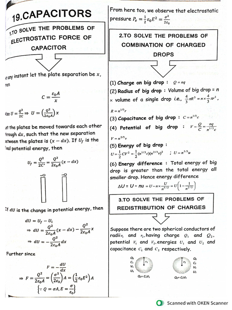 Capacitors - Indepth Concept | PDF
