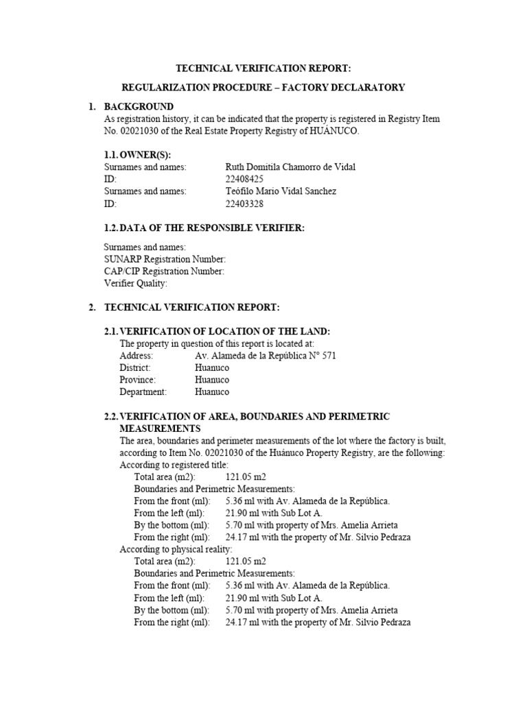Technical Verification Report | Download Free PDF | Room | Bathroom