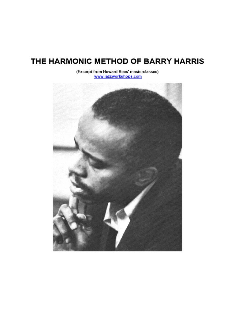The Harmonic Method of Barry Harris | PDF | Chord (Music) | Harmony