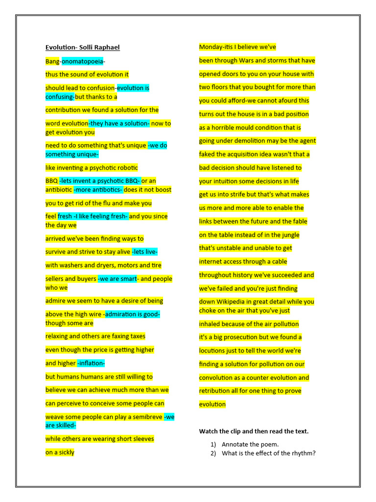 Evolution - Solli R | PDF