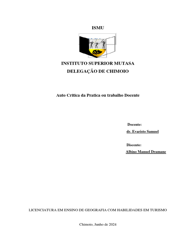 Autocrítica na Prática Docente em Moçambique | PDF | Pedagogia ...