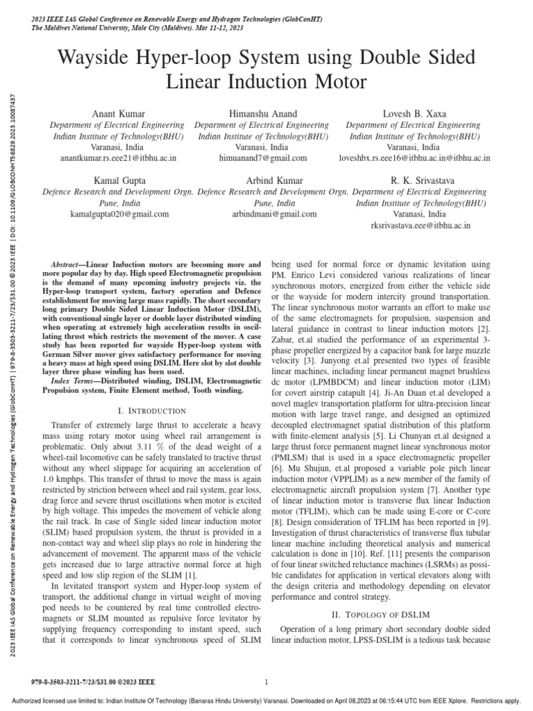 5 - Final - Wayside - Hyper-Loop - System - Using - Double - Sided - Linear - Induction - Motor ...