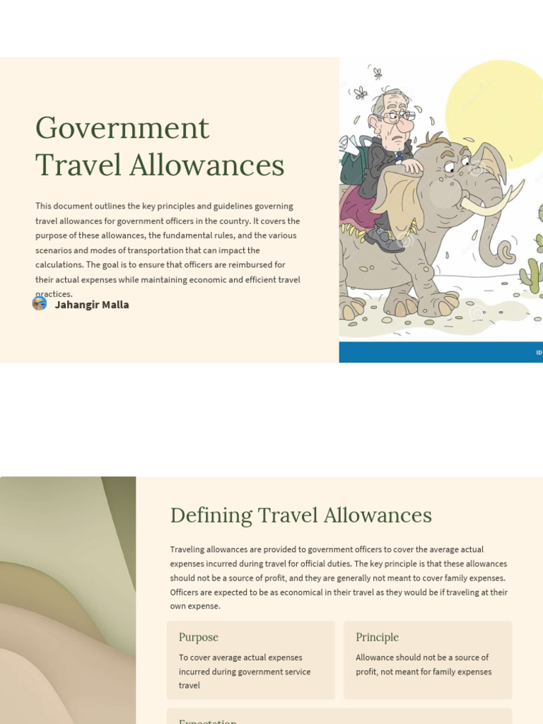 Travelling Allowances | PDF | Transport | Expense