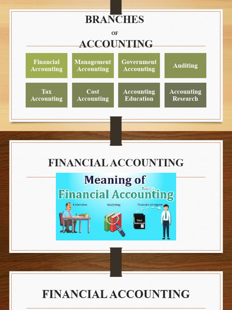 Overview of Accounting Branches and Functions | PDF | Audit | Cost ...
