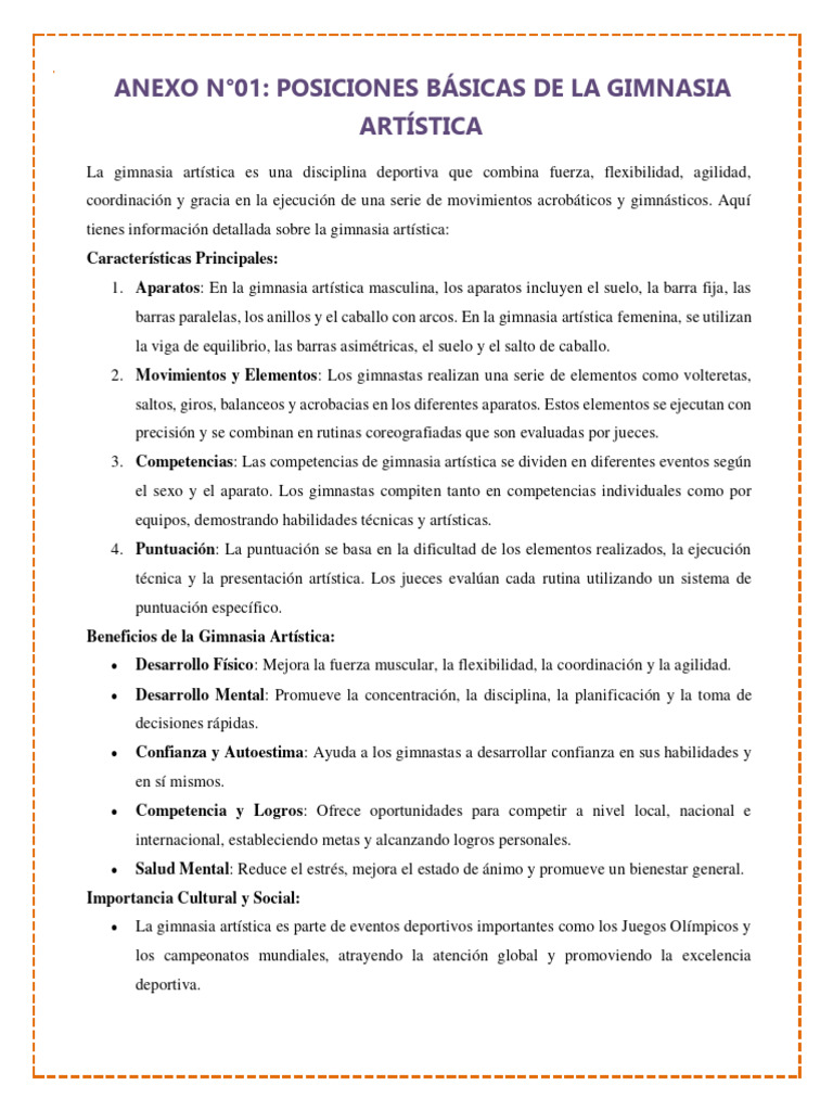 Unidad 4 - Anexos Sem 2 - Ef 5°. | PDF | Gimnasia | Ejercicio físico