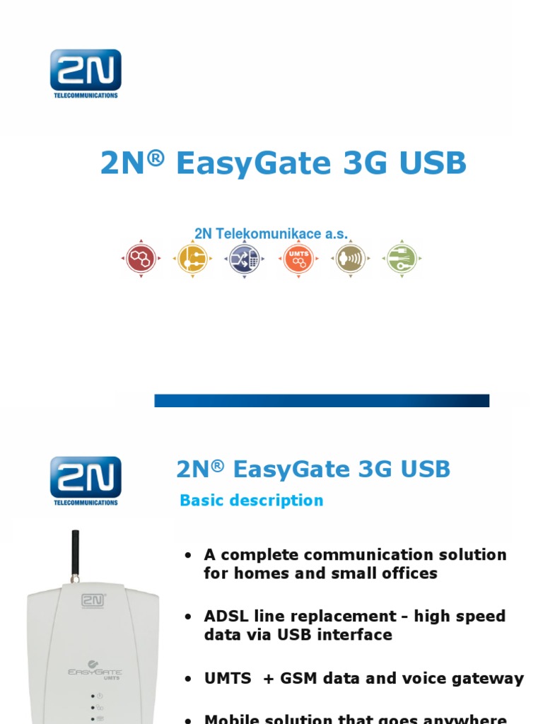 2n Easygate Umts Usb | PDF | 3 G | General Packet Radio Service