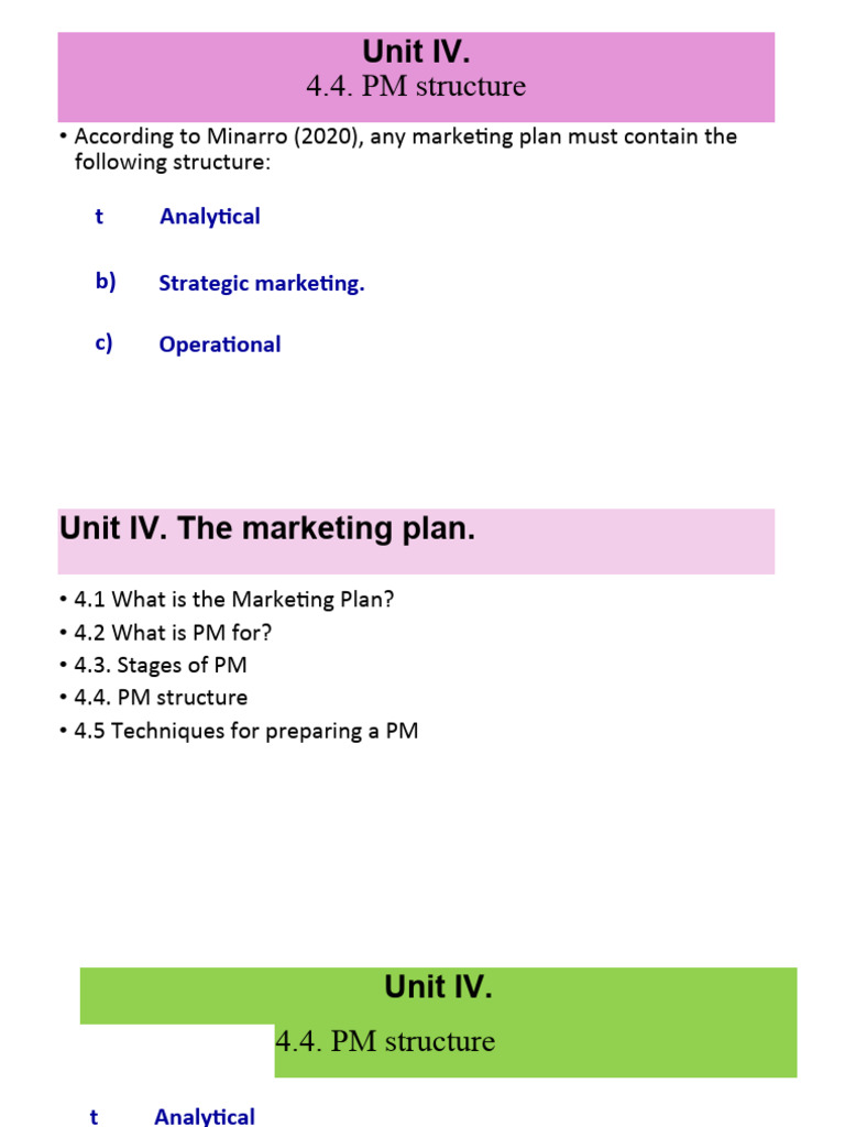 Marketing Plan Structure | Download Free PDF | Marketing | Sales