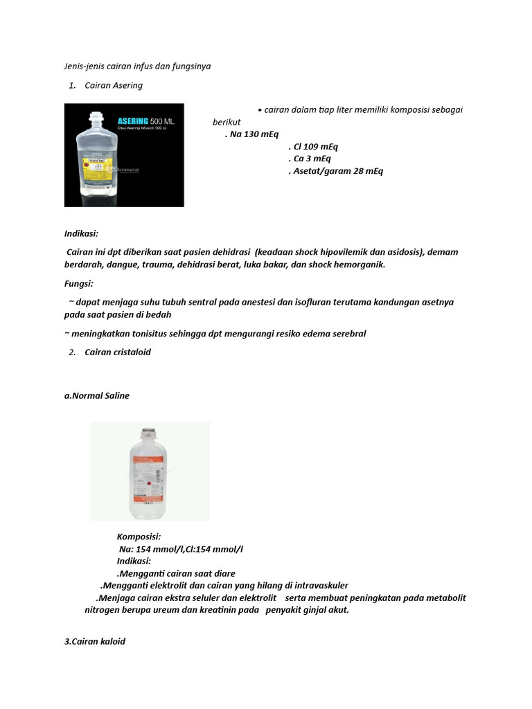 Cairan Infus. Intan Rambu | PDF