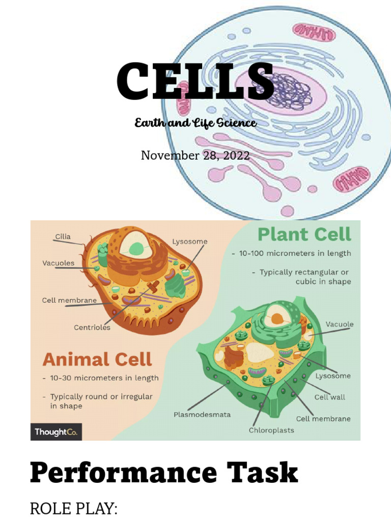 LC 1 PPT Cells Similarities and Differences | PDF | Cell (Biology) | Cell Biology