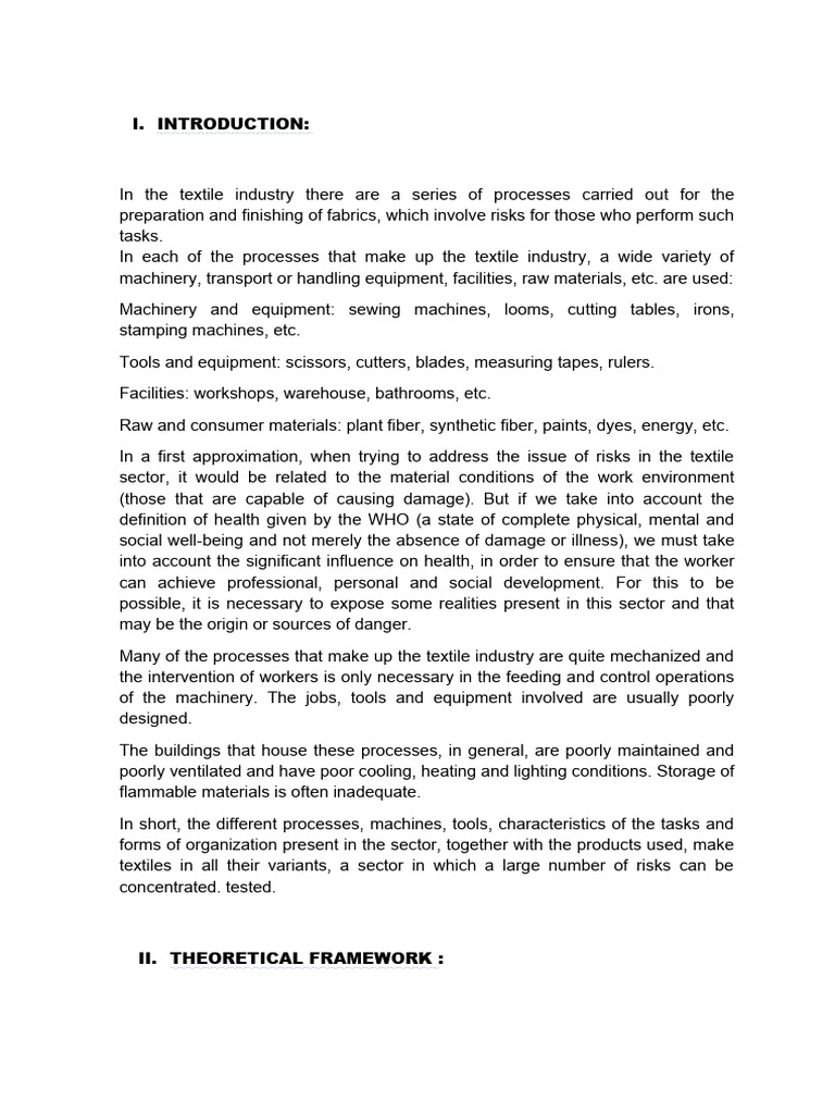 Iper in A Textile Plant | PDF | Yarn | Textiles