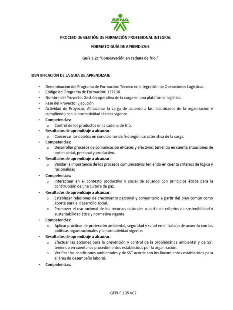 Guía 3.2c - Actualizada | PDF | Alimentos | Agua