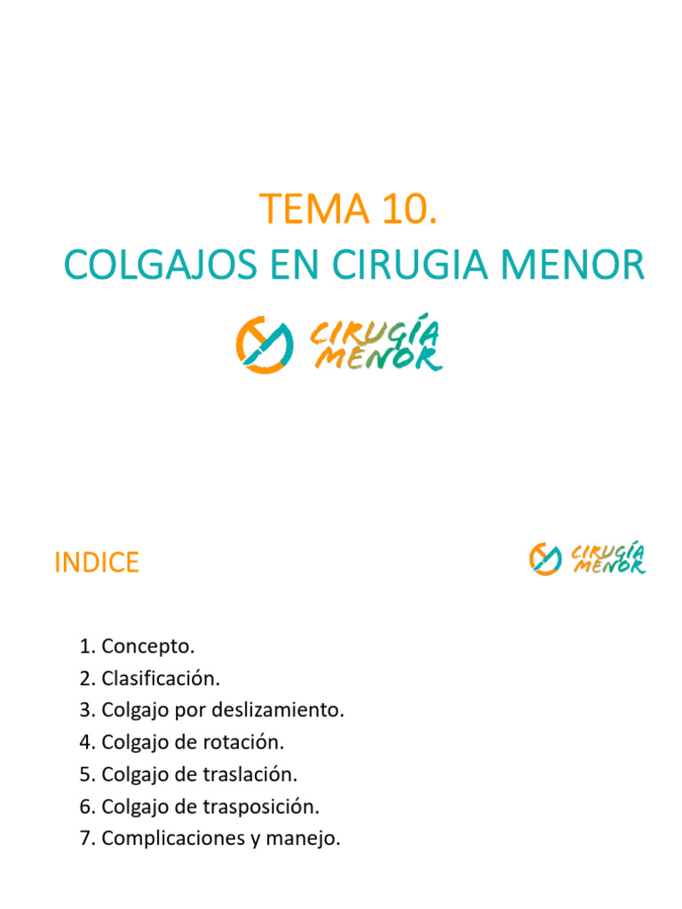 Tipos de Colgajos en Cirugía Menor | PDF | Especialidades Medicas ...
