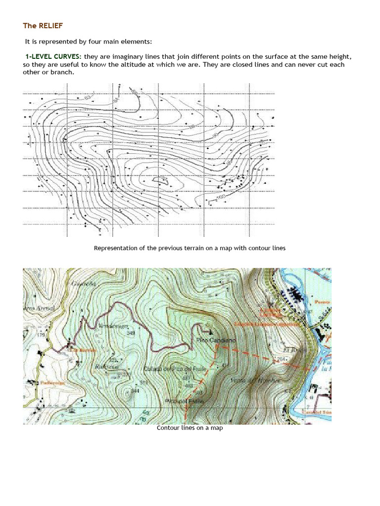 The RELIEF Topographic Map | PDF | Contour Line | Topography