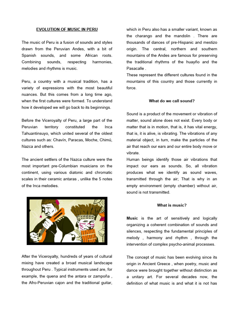 Evolution of Music in Peru | PDF | Peru | Inca Empire