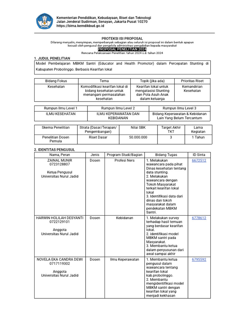 Model MBKM Santri untuk Atasi Stunting | PDF