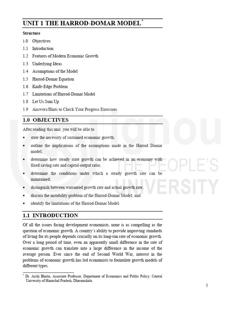 Unit 1 | PDF | Economic Growth | Consumption (Economics)