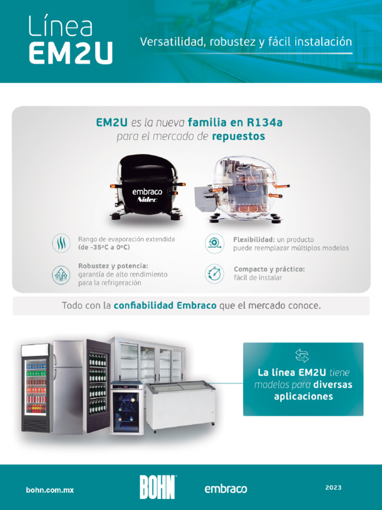 BOHN Embraco EM2 Leaflet | PDF