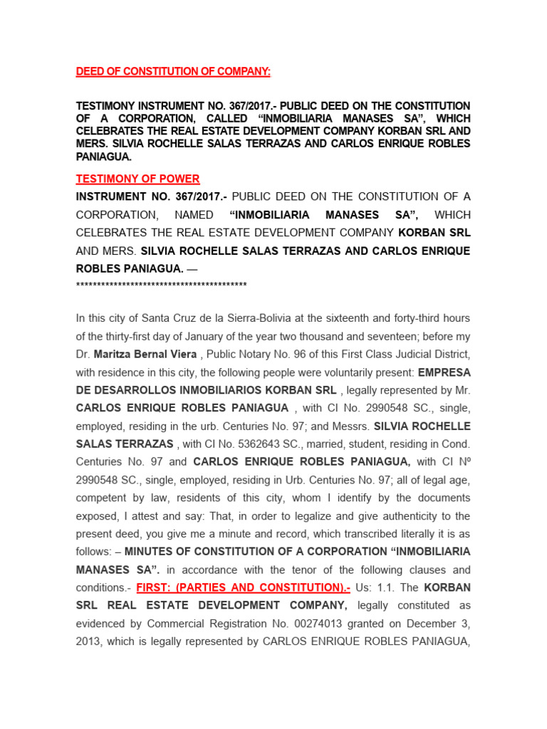 Company Constitution Deed | Download Free PDF | Liquidation | Renting