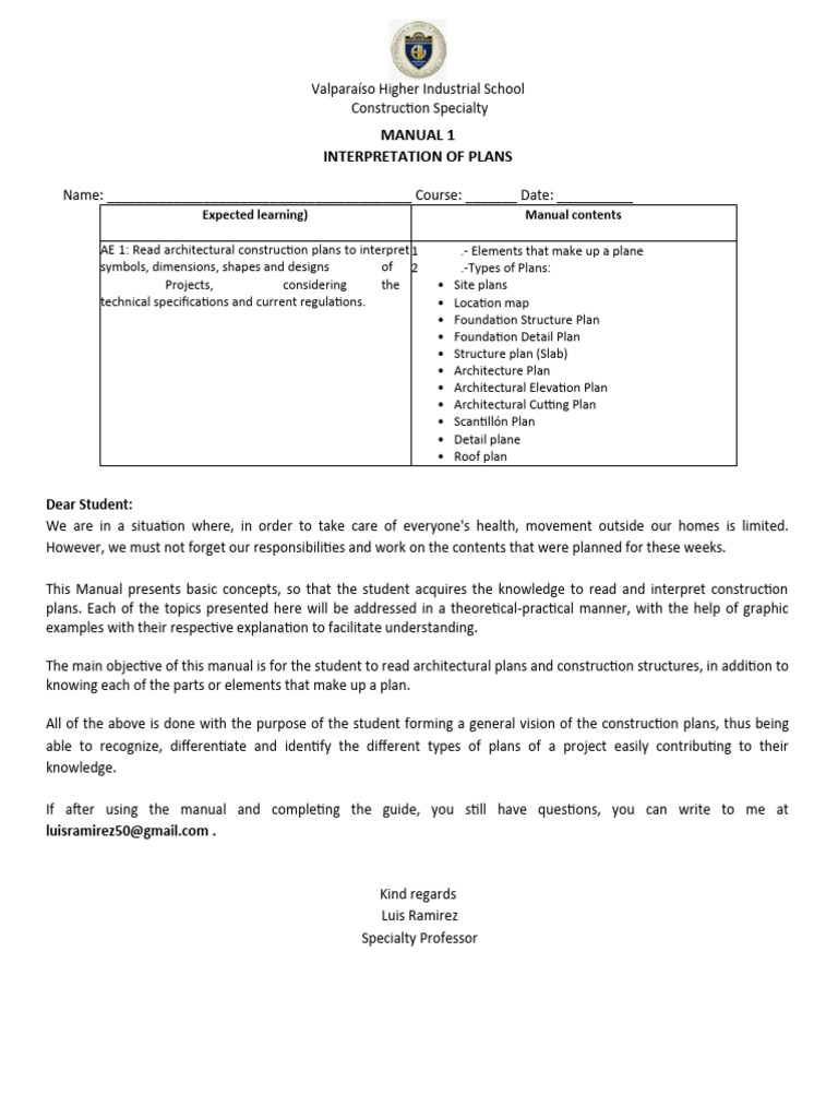 Construction Plan Interpretation Manual | PDF | Cartesian Coordinate ...