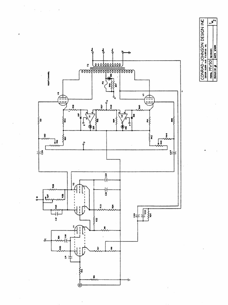 Conrad-Johnson mv50 Schematic | PDF