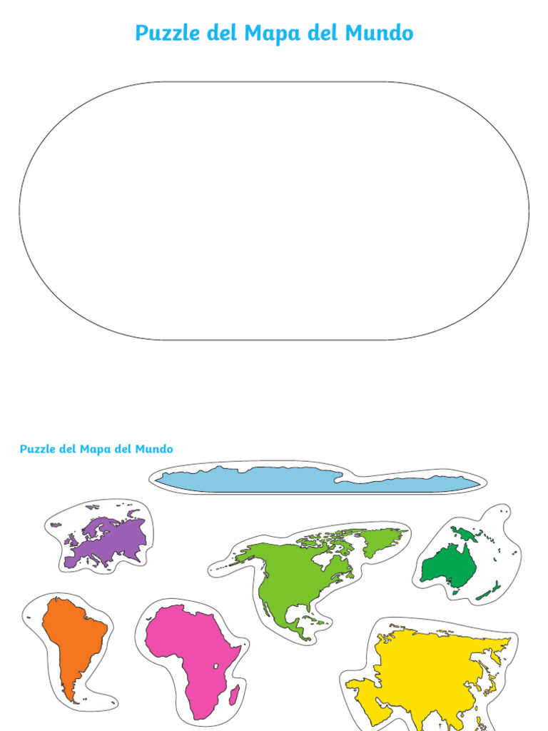 Puzzle Del Mapa Del Mundo | PDF