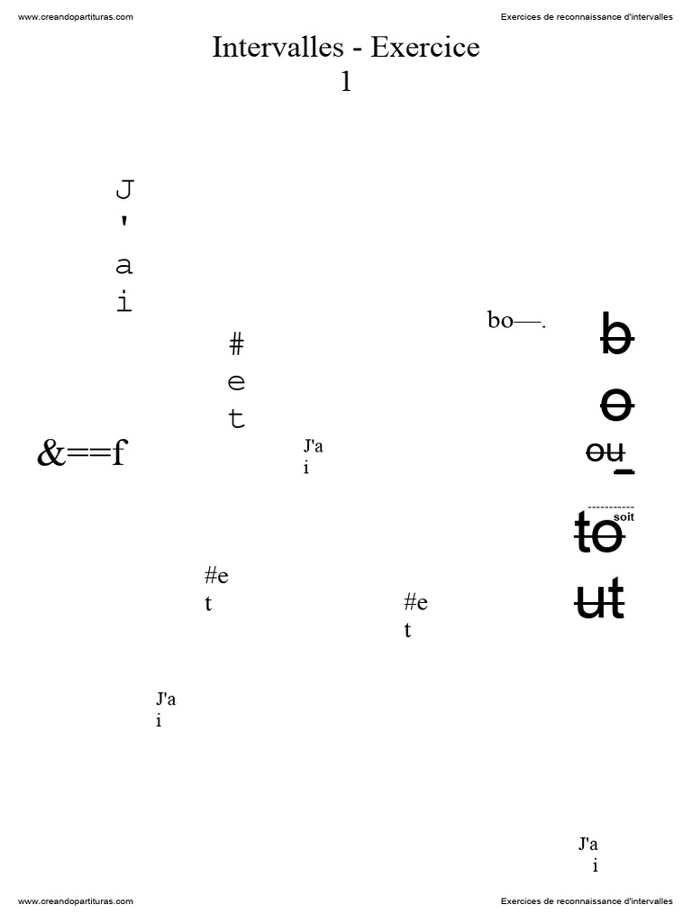 Exercices de reconnaissance d'intervalles | PDF | Musicologie