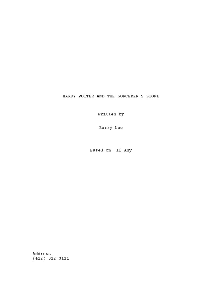 Harry Potter and The Sorcerer S Stone | PDF | Fantasy Worlds | Harry Potter