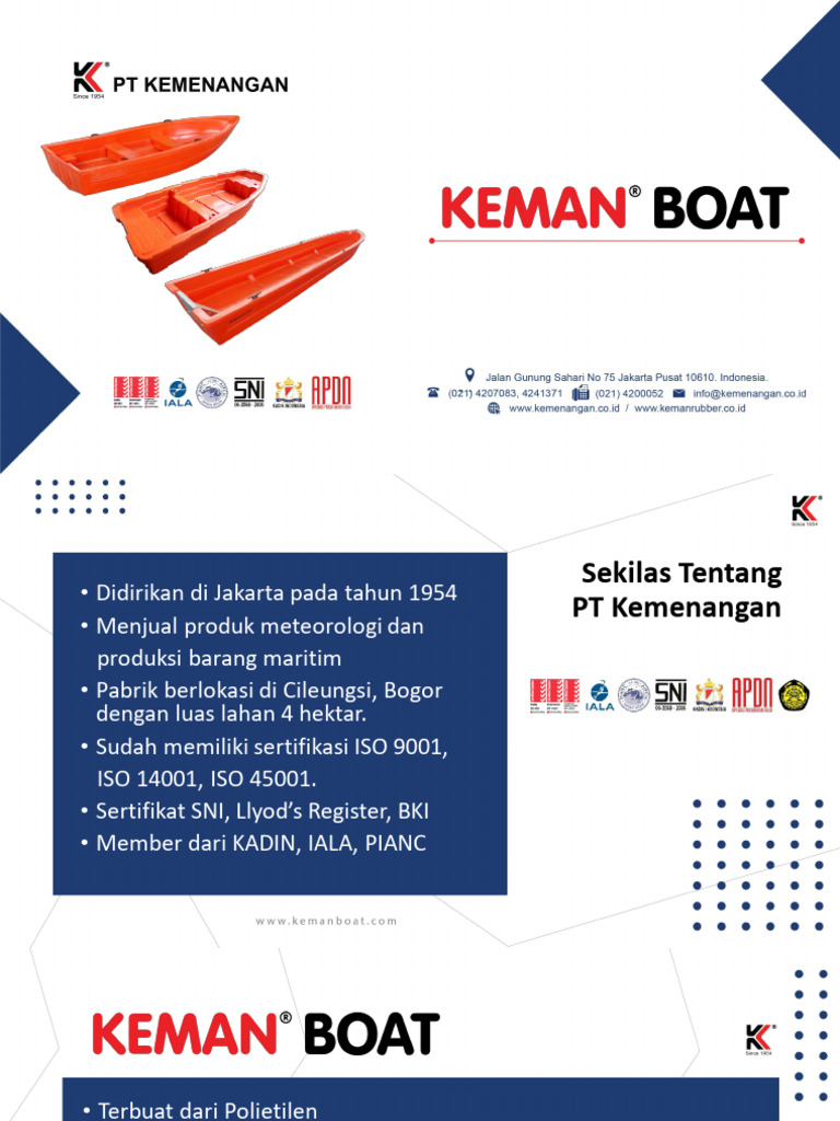 Presentasi Keman Boat - BPBD | PDF