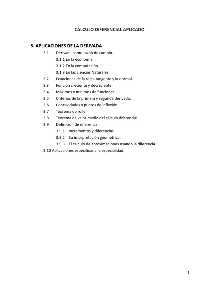 Módulo 3 Aplicaciones de La Derivada | PDF | Pendiente | Derivado