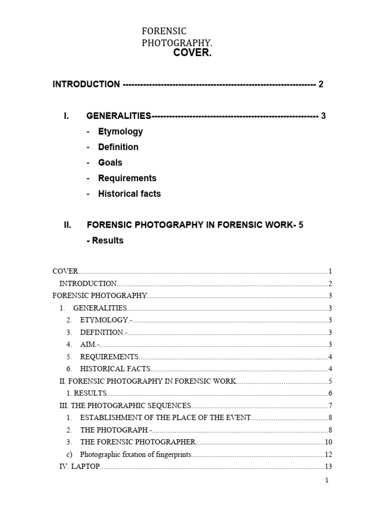 Forensic Photography PDF | PDF | Forensic Science | Crime Scene Forensic Photography PDF | PDF | Forensic Science | Crime Scene