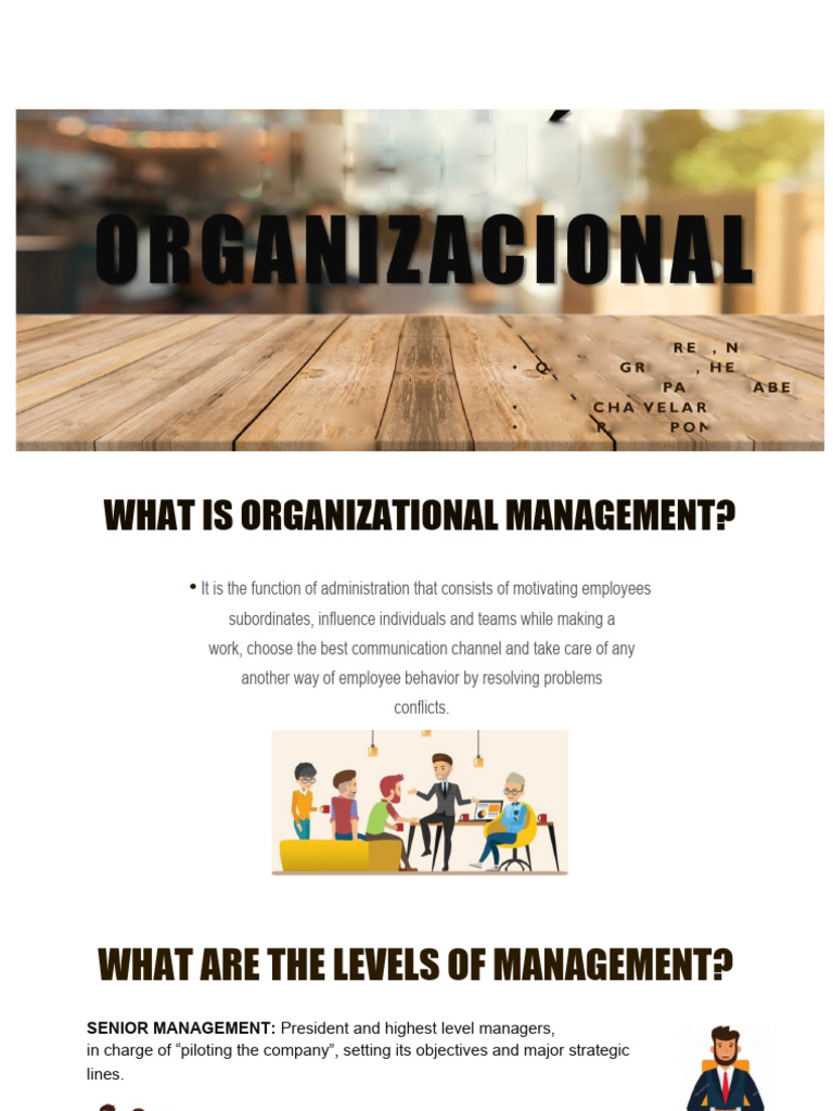 Organizational Management | PDF | Leadership | Goal