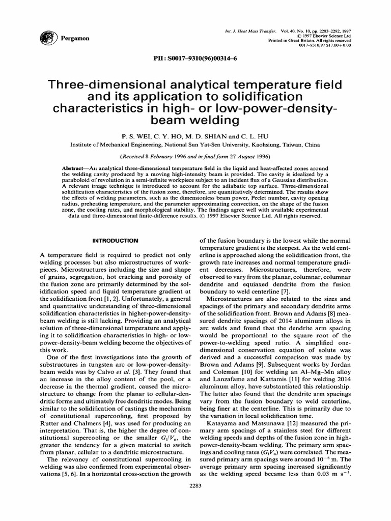 Three Dimensional Analytical Temperature Field And Its Applications To Solidification