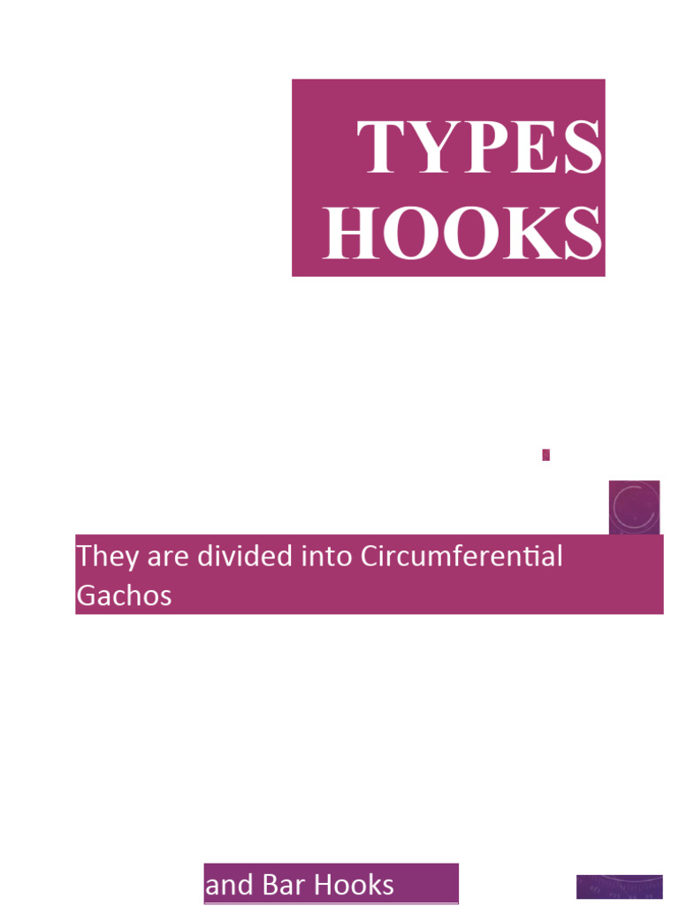 Types of Hooks | PDF | Dentistry | Tooth