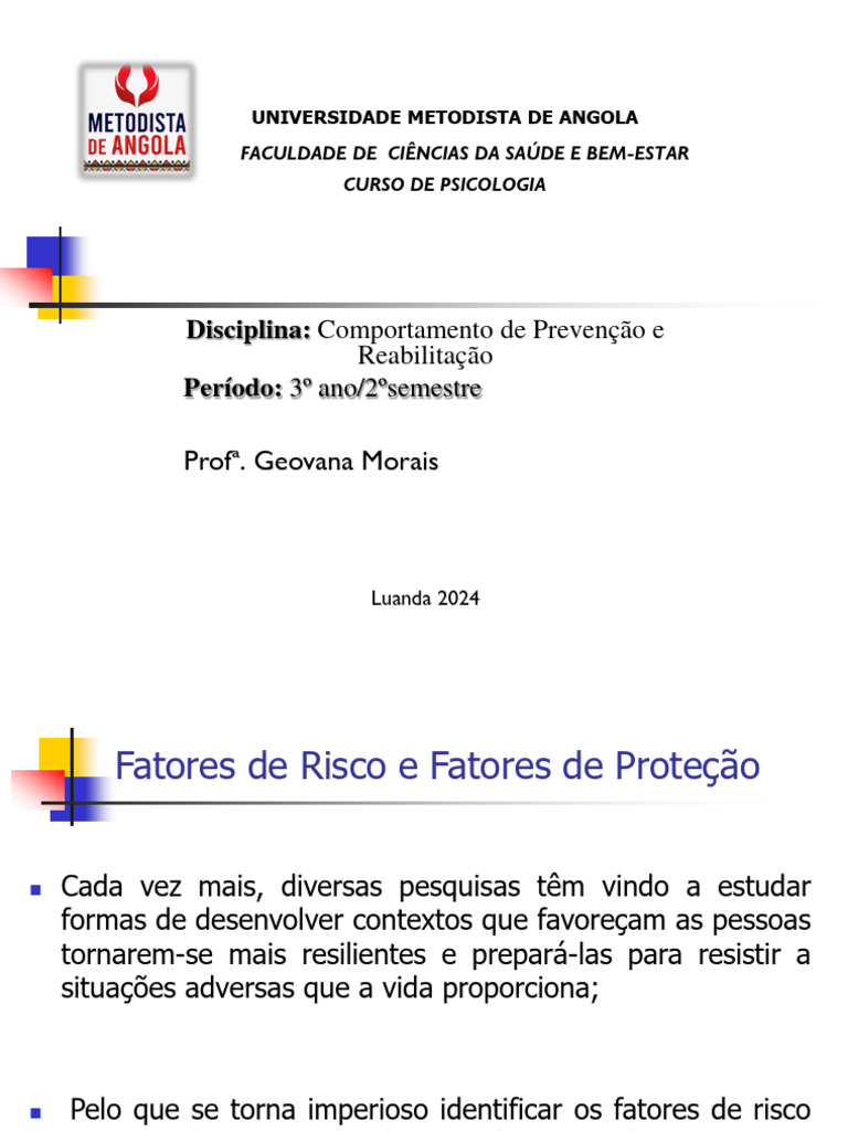 Factores de Risco e Proteçãopdf | PDF | Resiliência psicológica ...